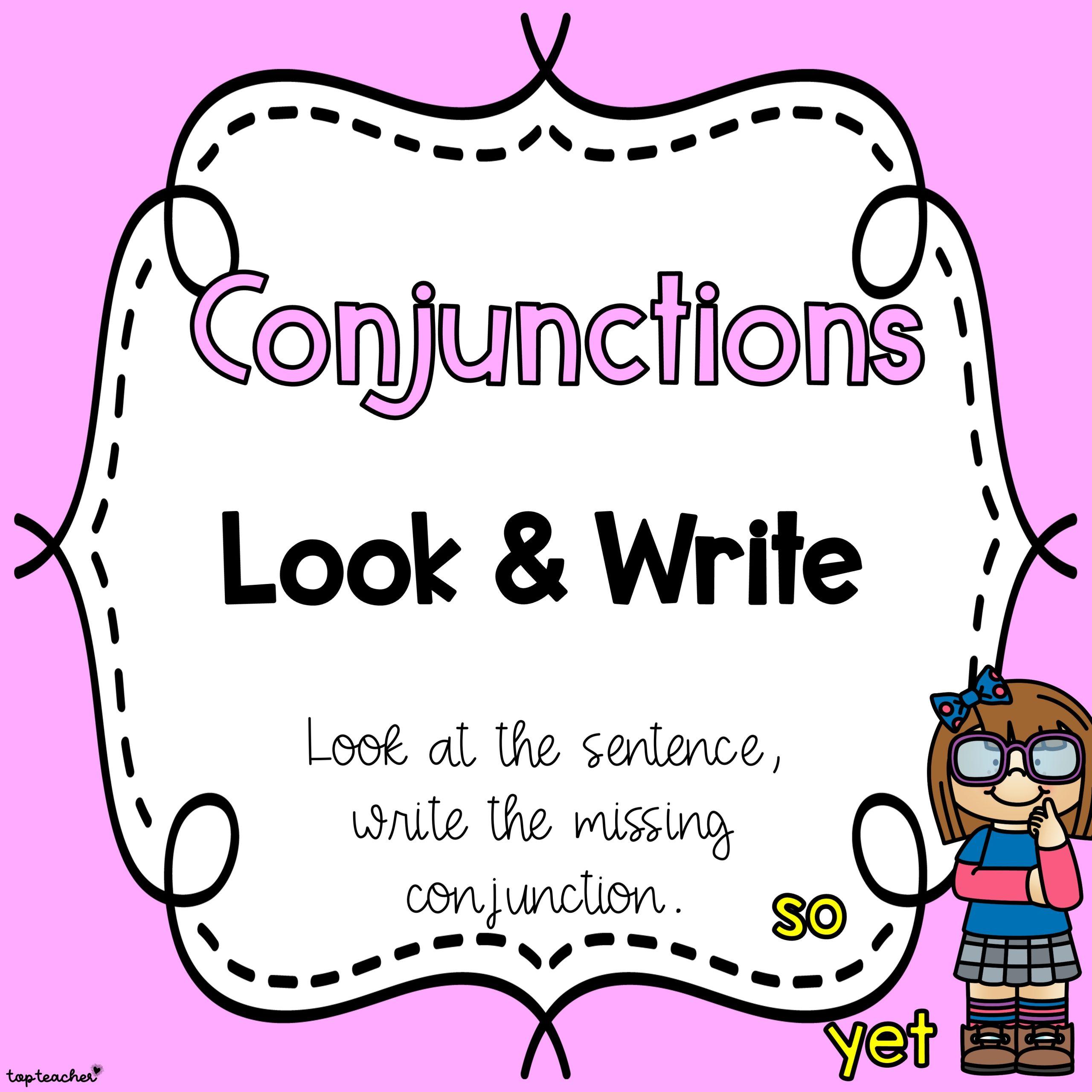 Mini Coordinating Conjunctions Posters - Top Teacher