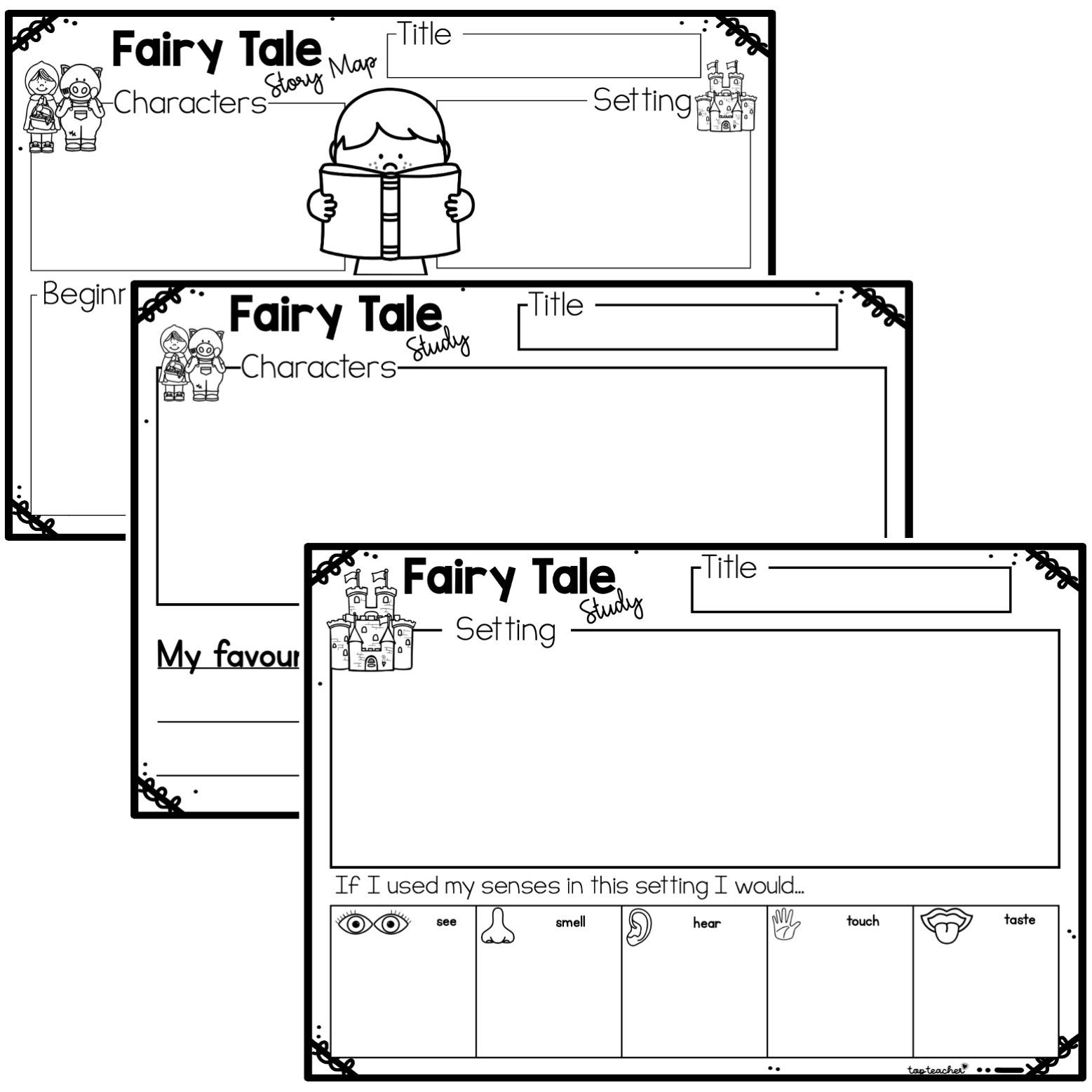 Fairy Tale Elements Worksheets - Top Teacher