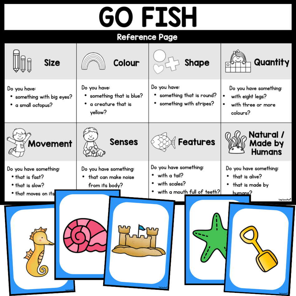 Go Fish Oral Language Card Game - Top Teacher