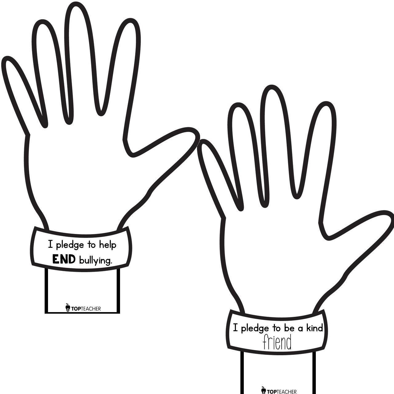 Handprint Pledge - Top Teacher