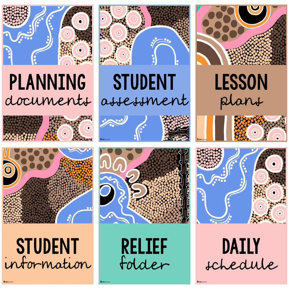 Teacher File Covers & Spines Juguli - Top Teacher