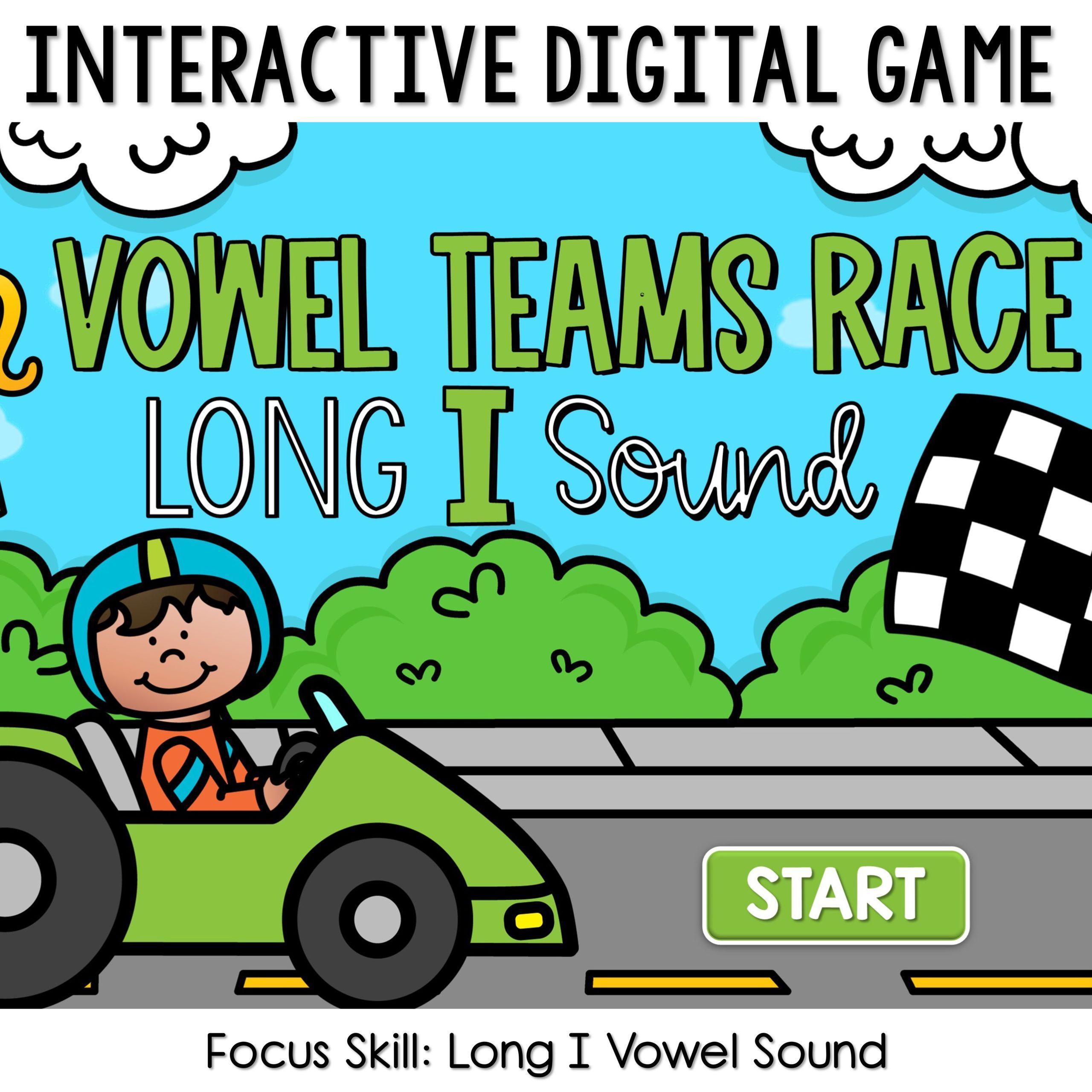 Vowel Teams Race Long I POWERPOINT - Top Teacher
