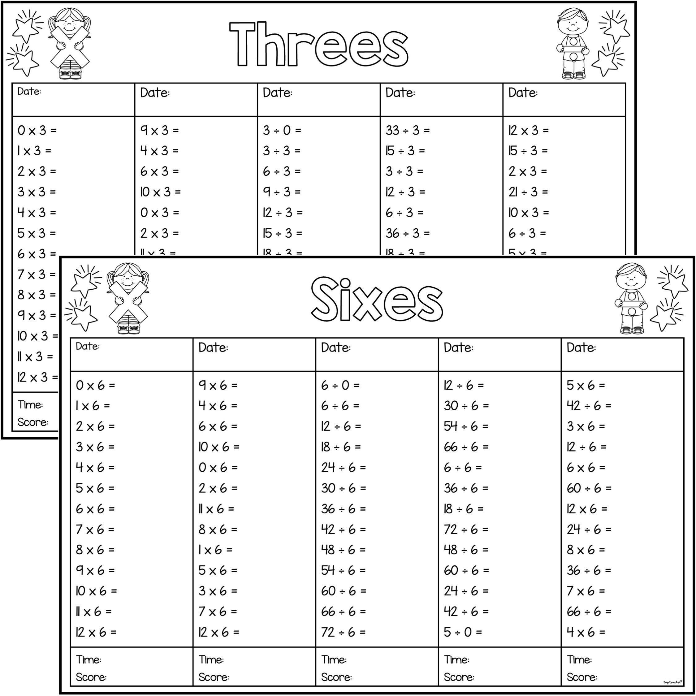Daily Multiplication & Division Drills - Top Teacher
