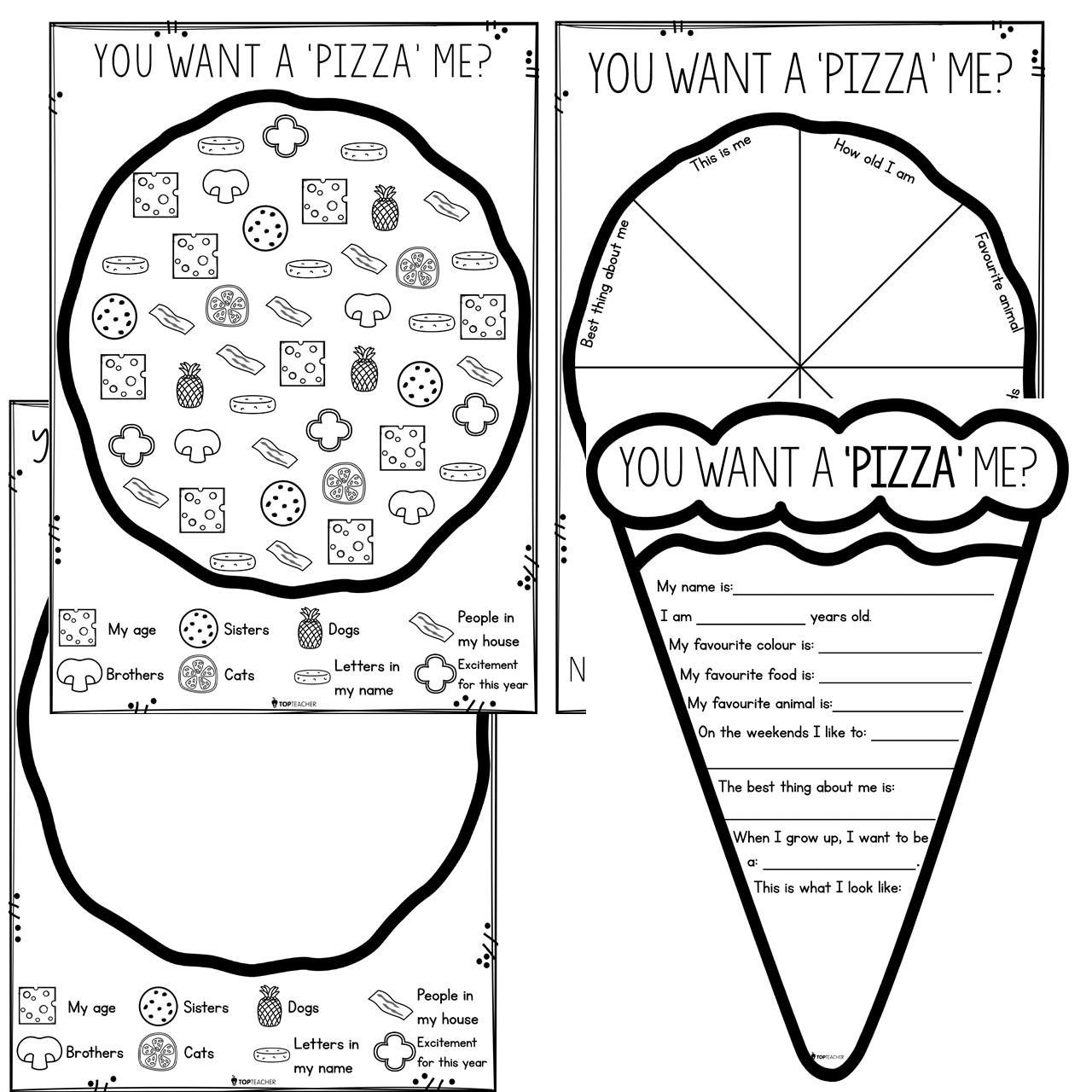 You Want a 'Pizza' Me? Back to School Activity - Top Teacher
