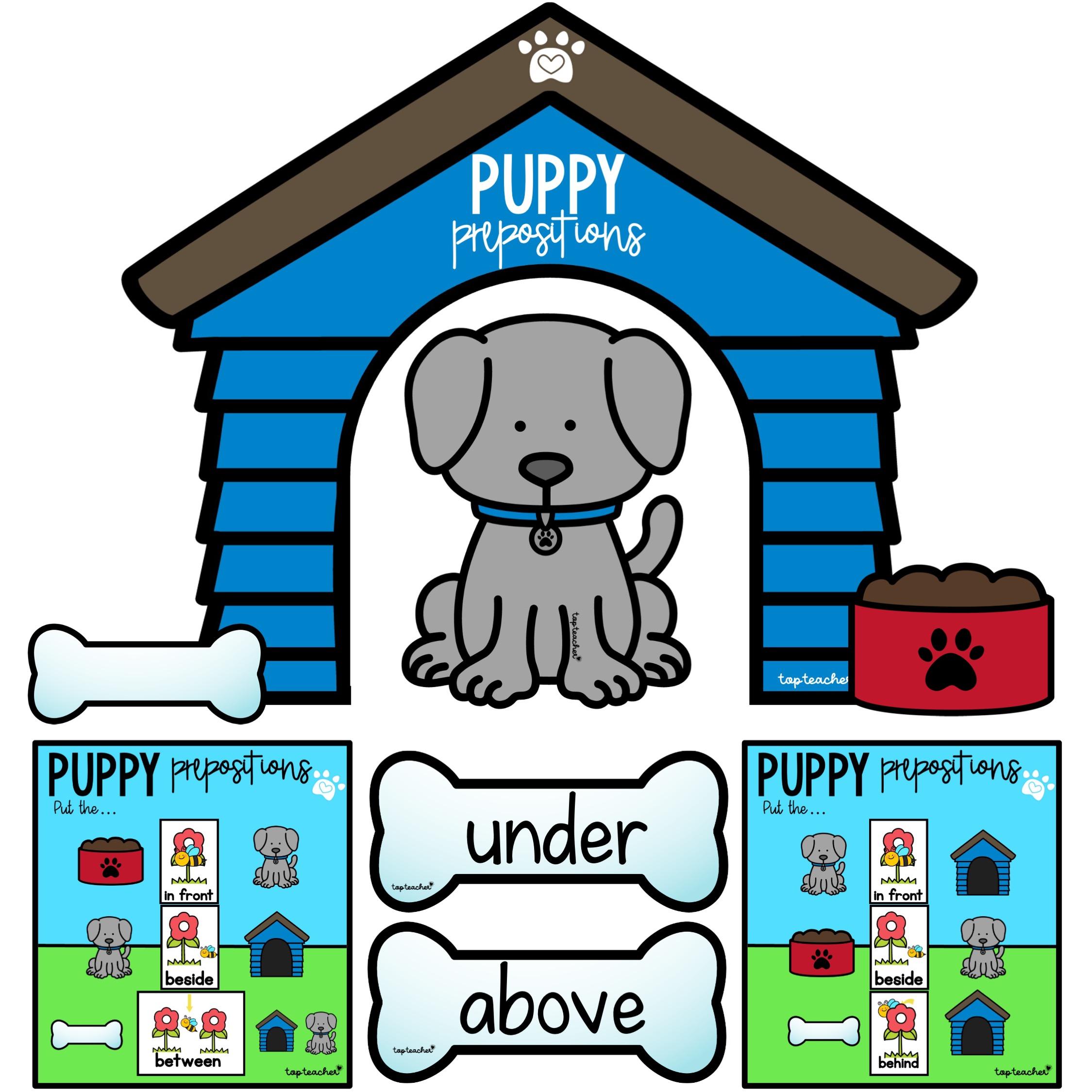 Puppy Prepositions - Top Teacher