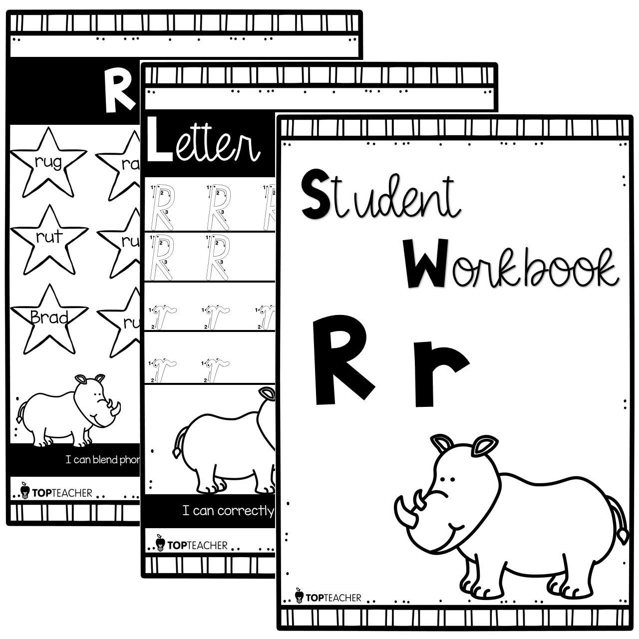 Phonics Rr Workbook - Top Teacher