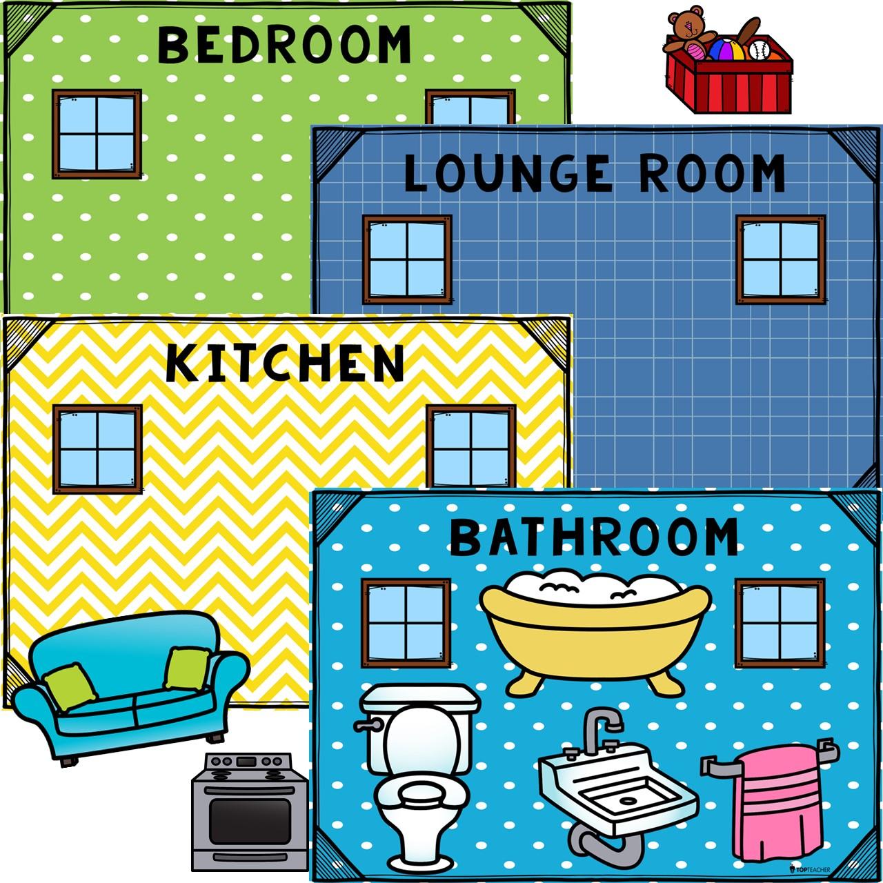 Rooms in a House Sort - Top Teacher