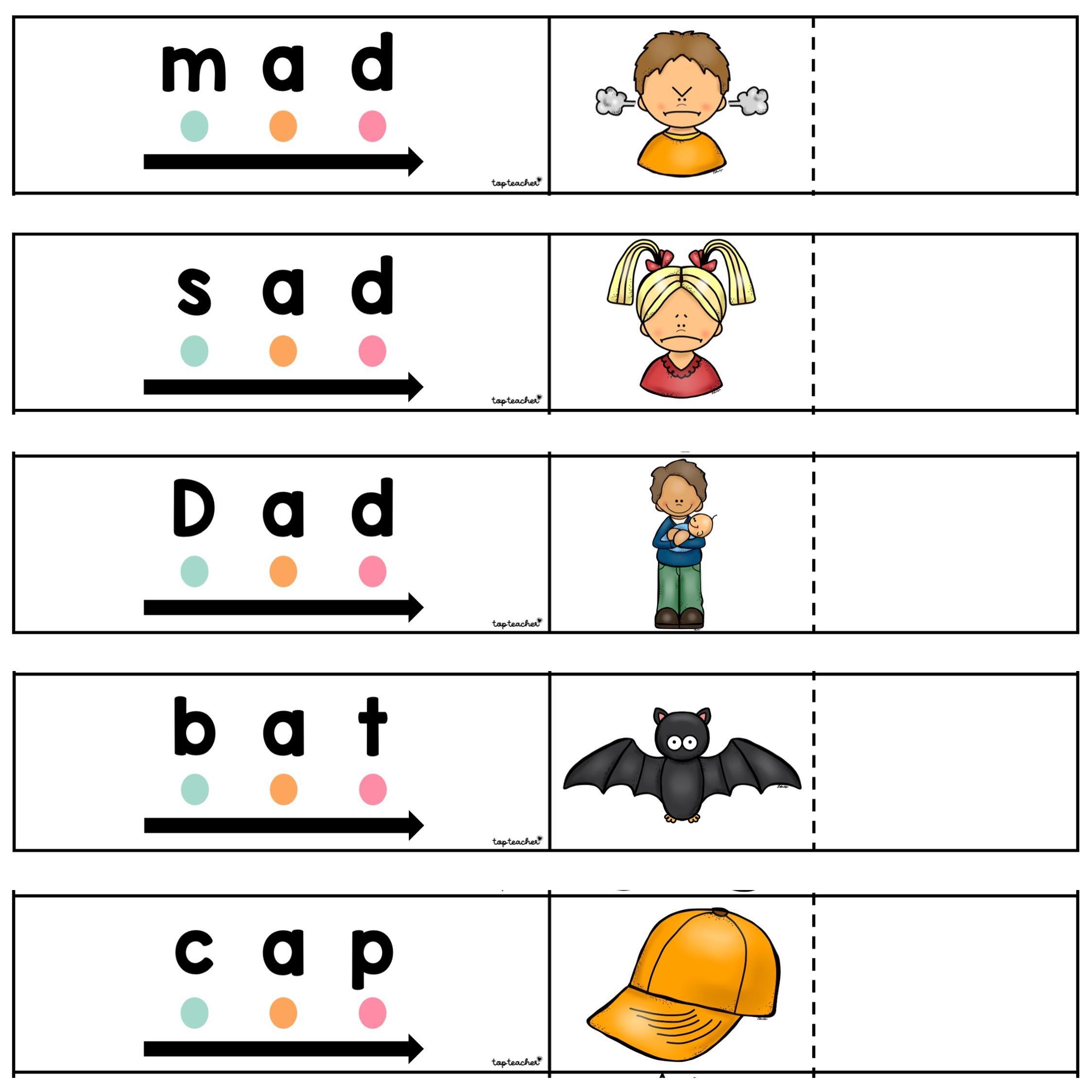 Self-Checking CVC Words - Top Teacher