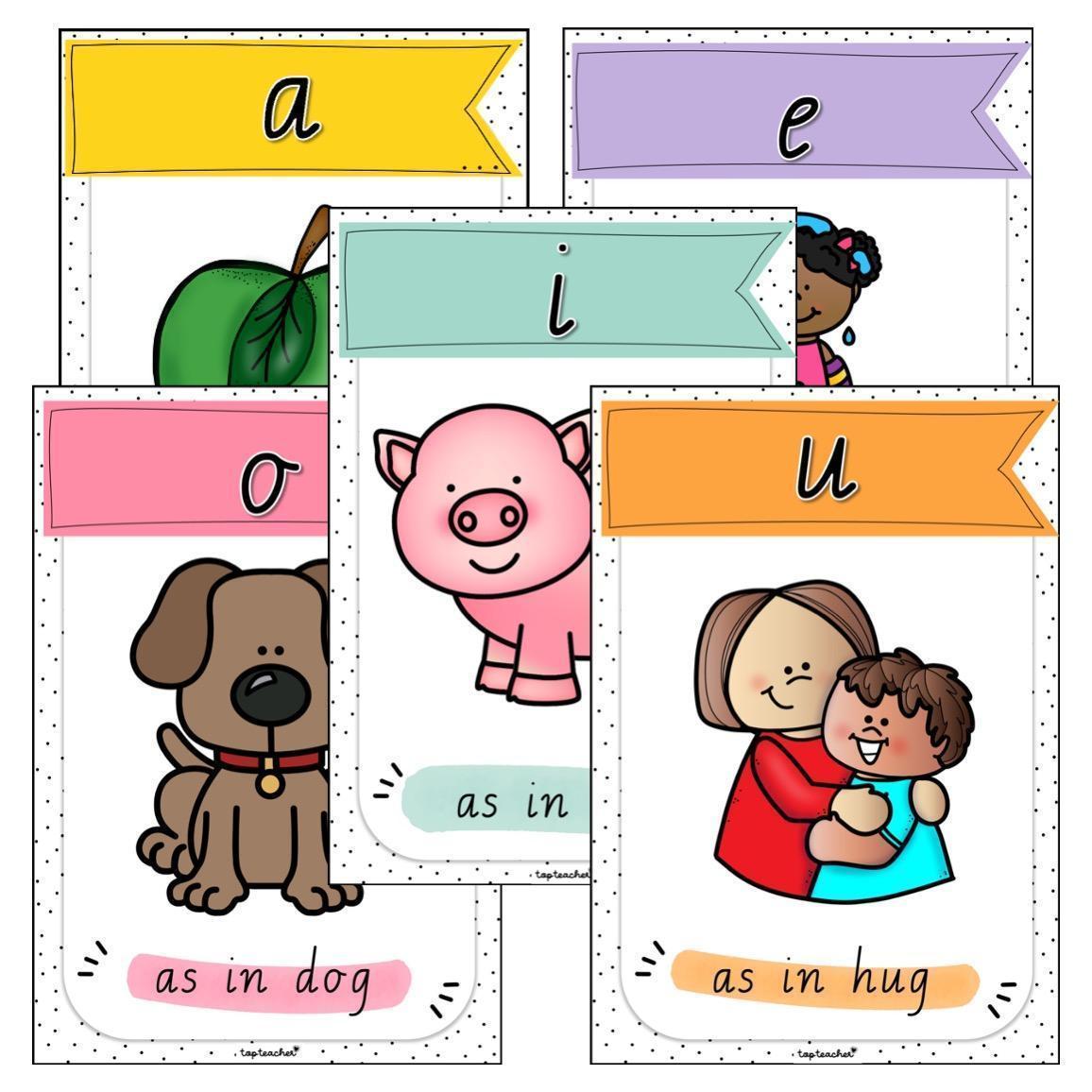 Short Vowel Posters Good Vibes Spots - Top Teacher