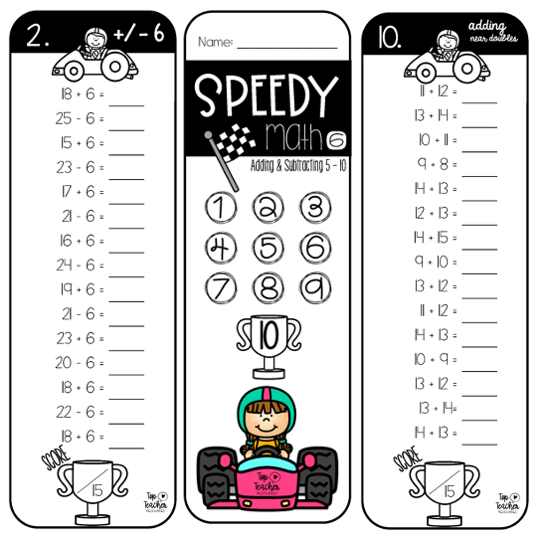 Speedy Maths Booklet 6: Addition & Subtraction to 30 - Top Teacher