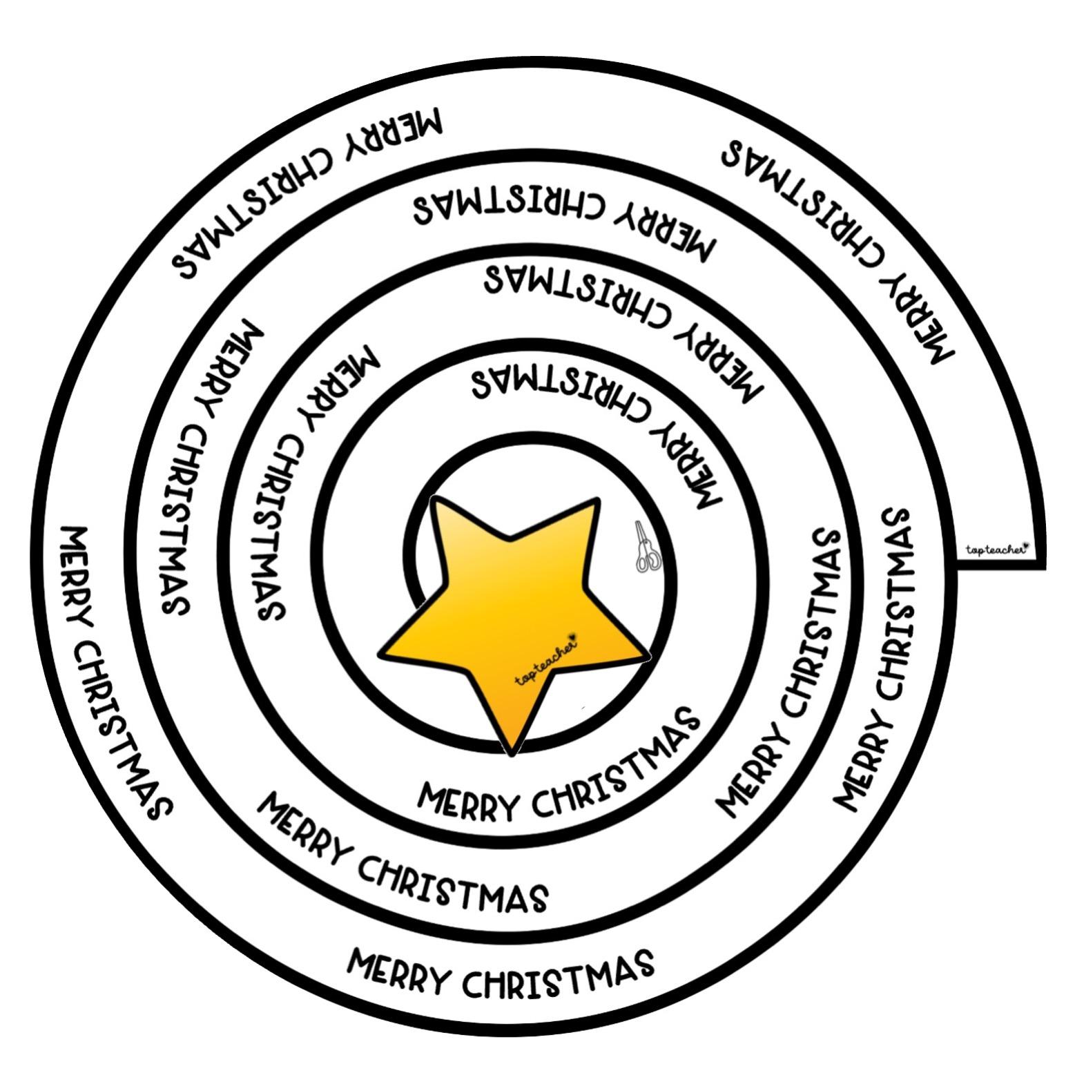 Spiral Christmas Tree Craft - Top Teacher