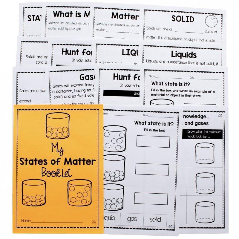 States Of Matter Worksheets For First Grade States Of Matter | Free