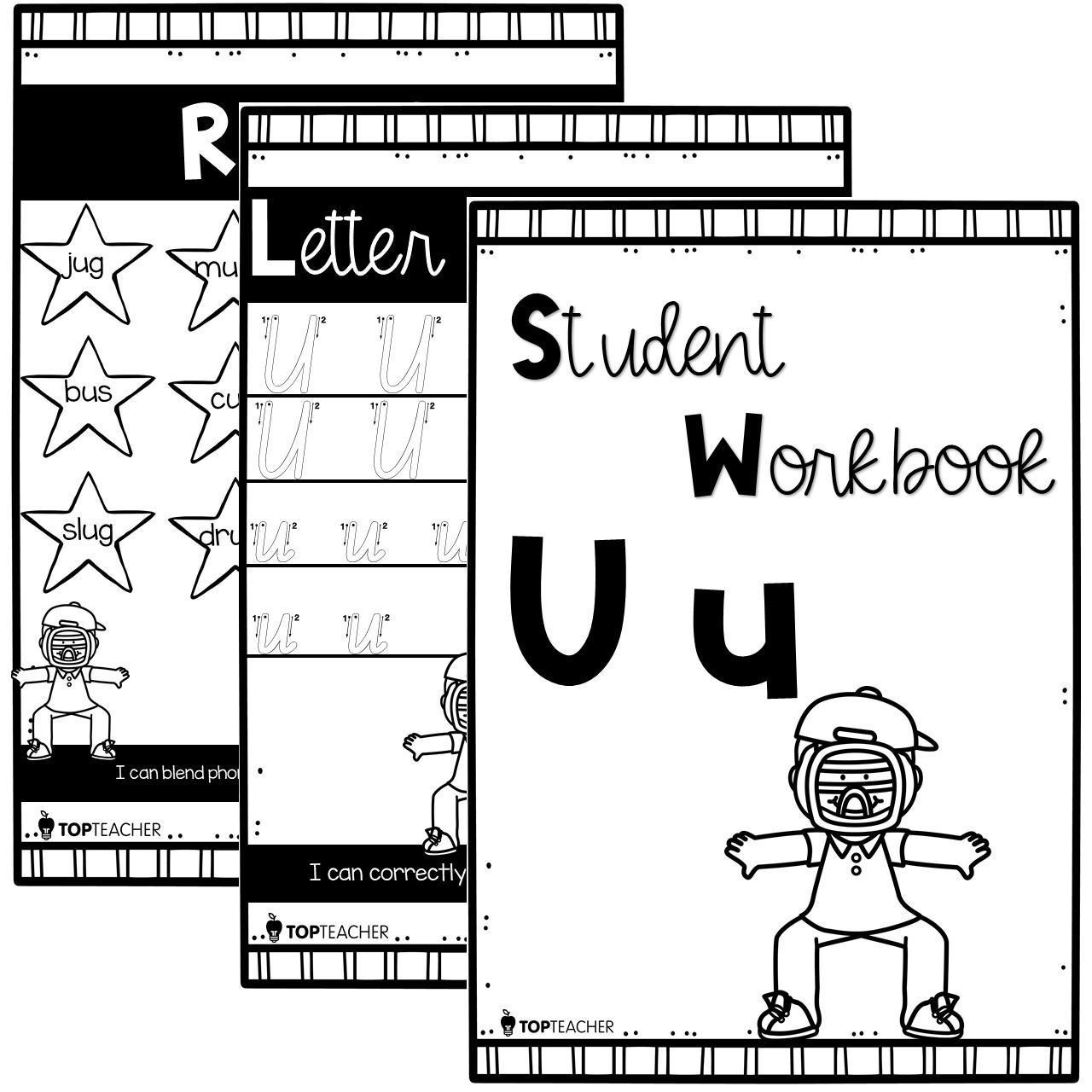 Phonics Uu Workbook - Top Teacher