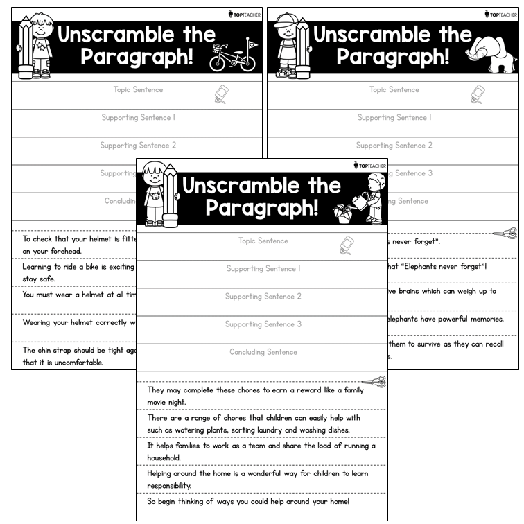 Unscramble the Paragraph - Top Teacher