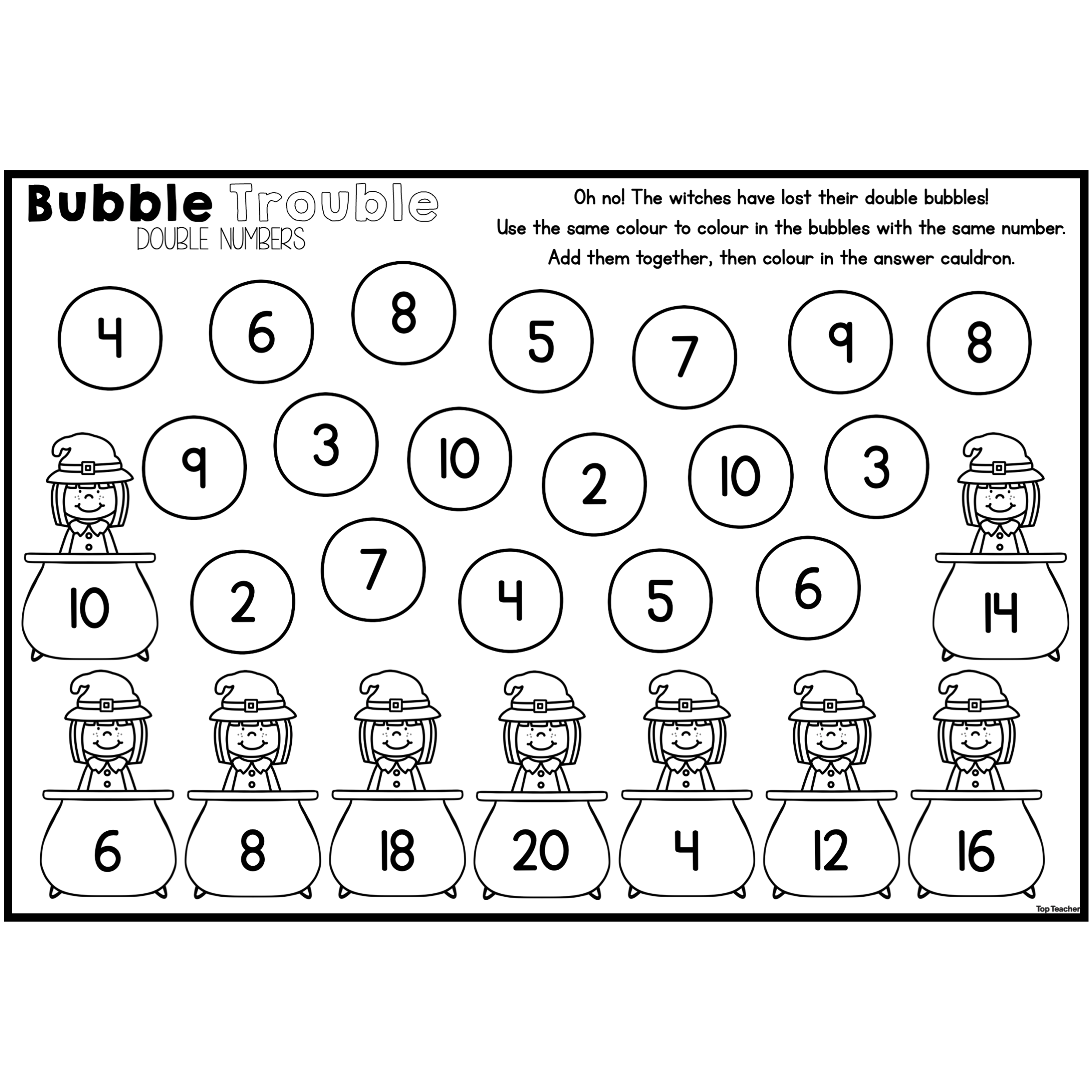 Double Bubble Trouble - Top Teacher