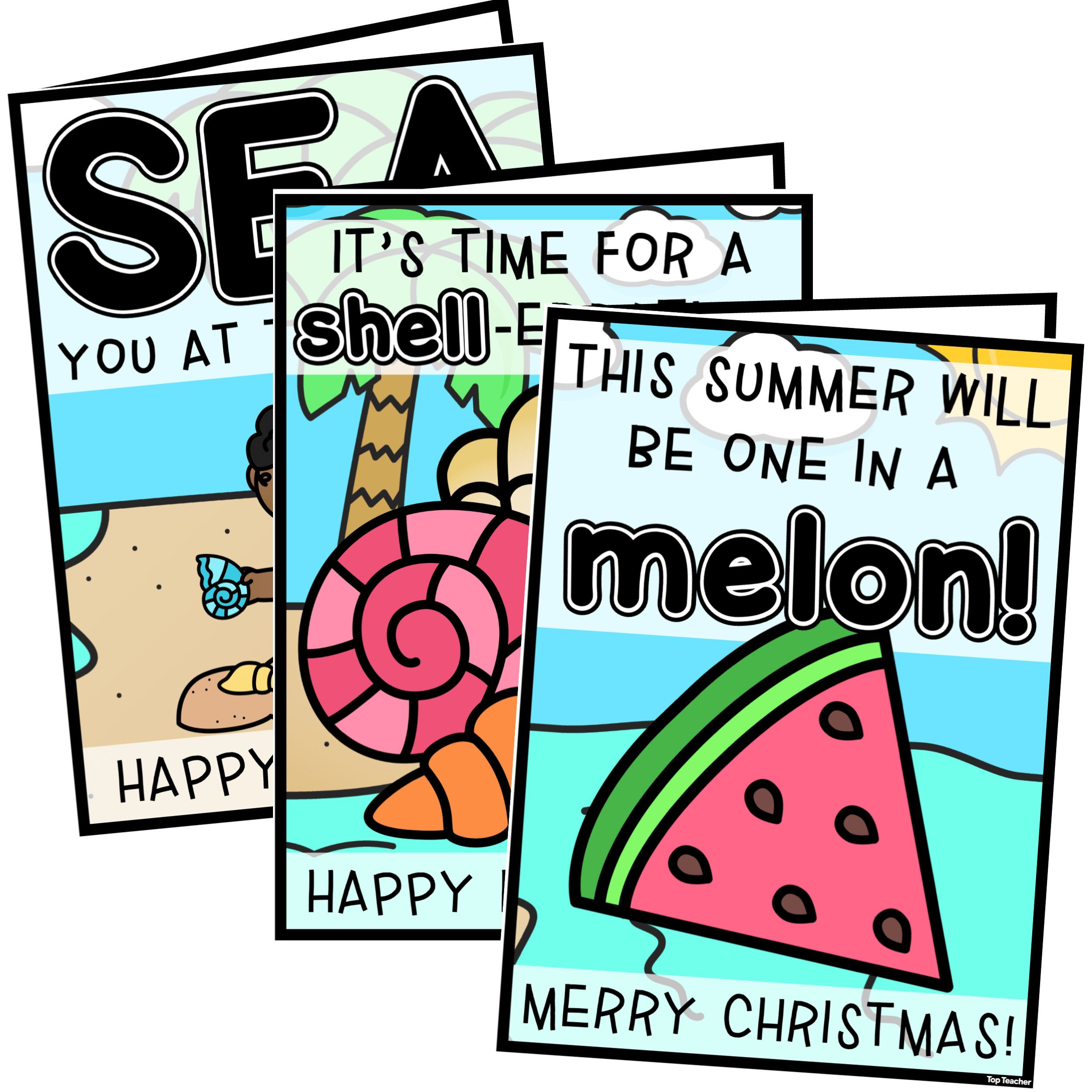 Summer Holiday Greeting Cards - Top Teacher