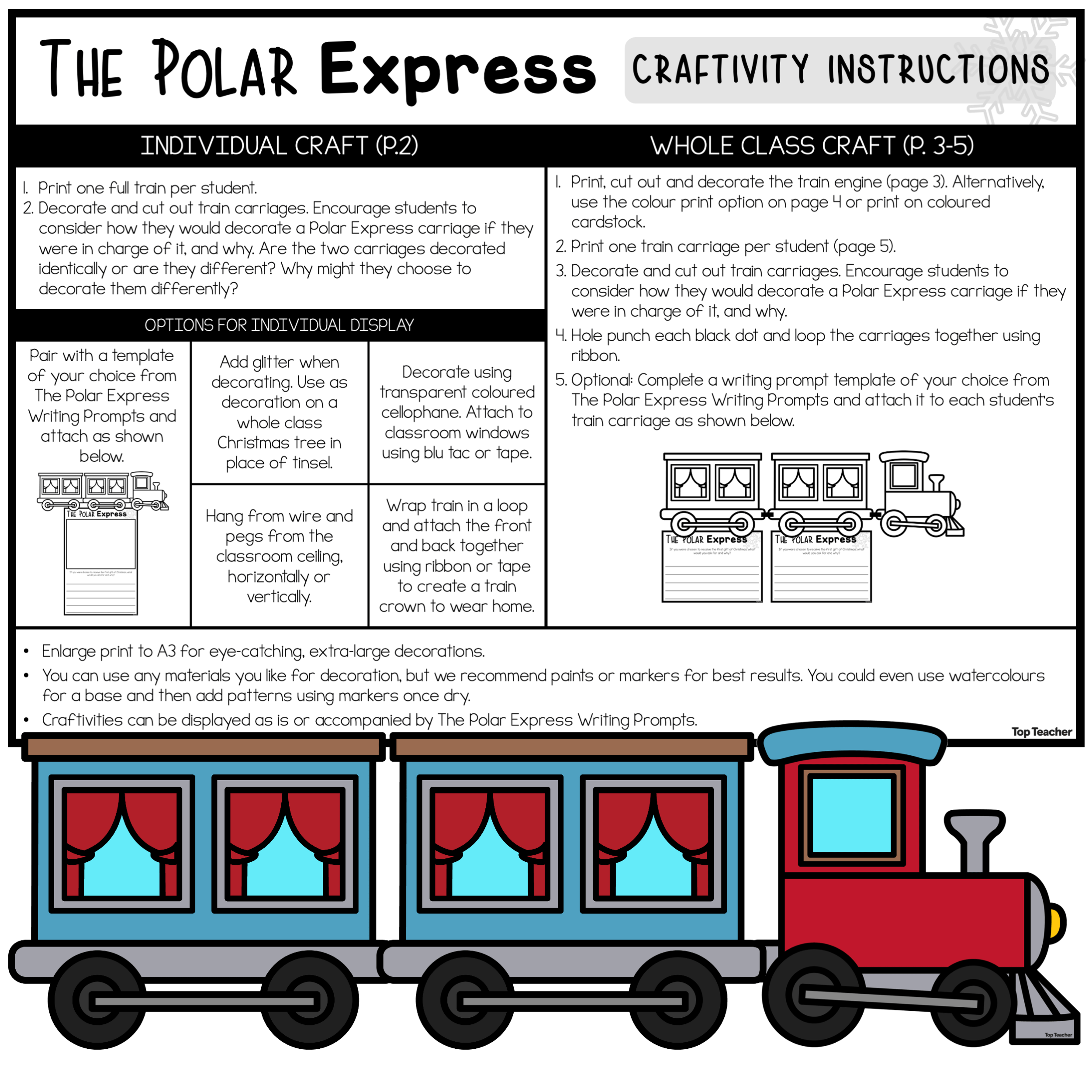 Polar Express Train Template