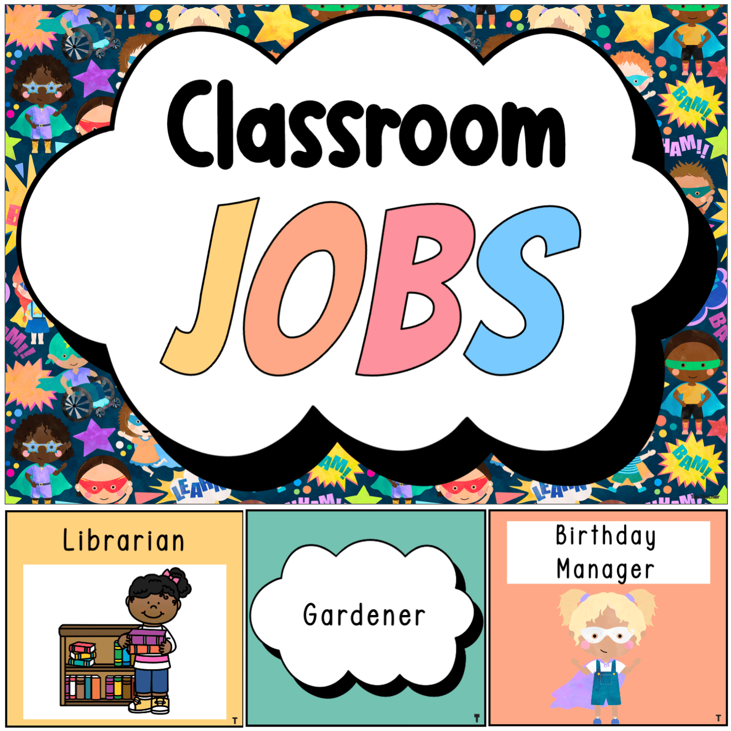 Class Jobs Hero Kids - Top Teacher