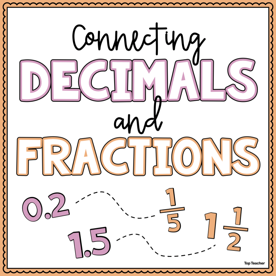 Connecting Decimals & Fractions POWERPOINT - Top Teacher