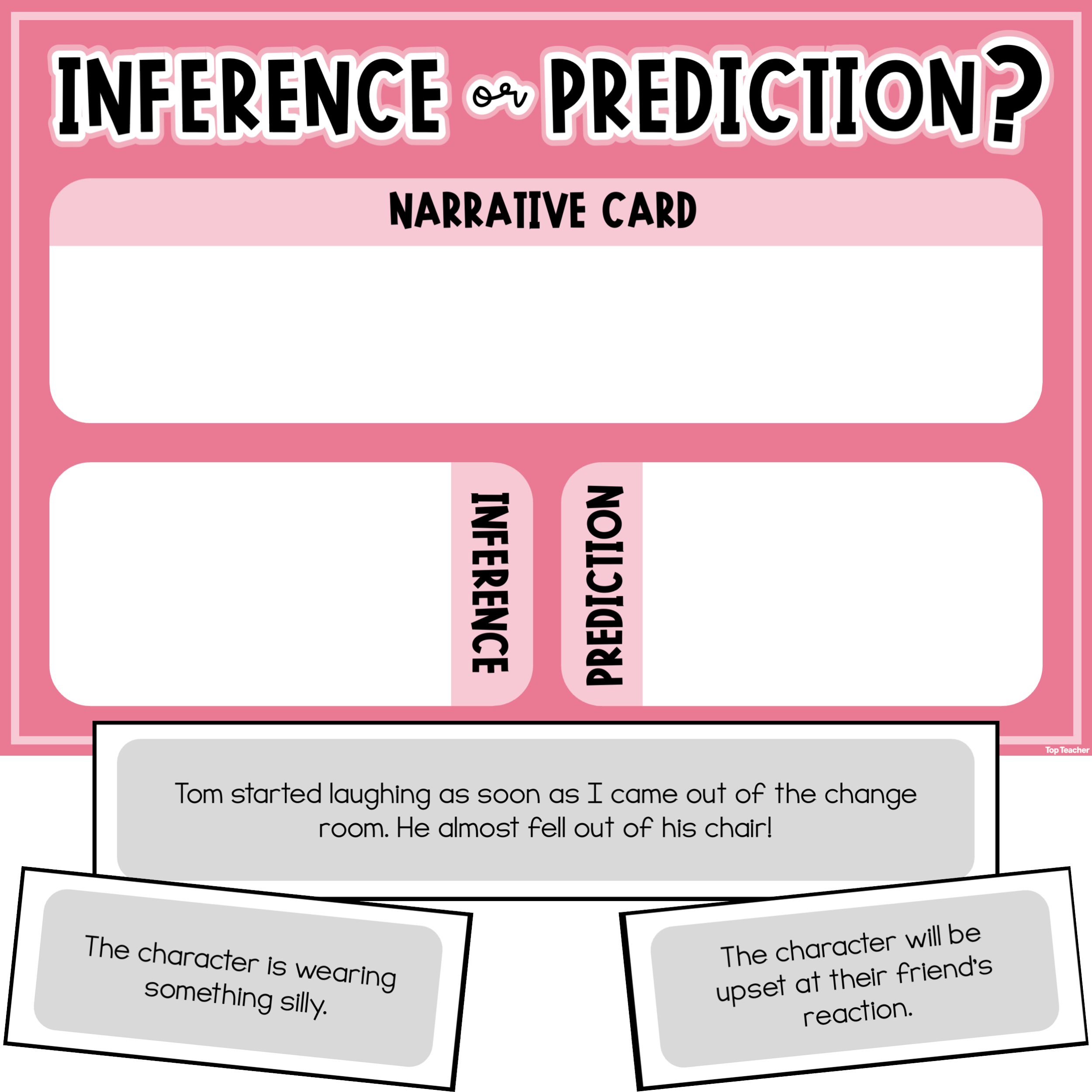 Inference or Prediction? Sorting Game - Top Teacher
