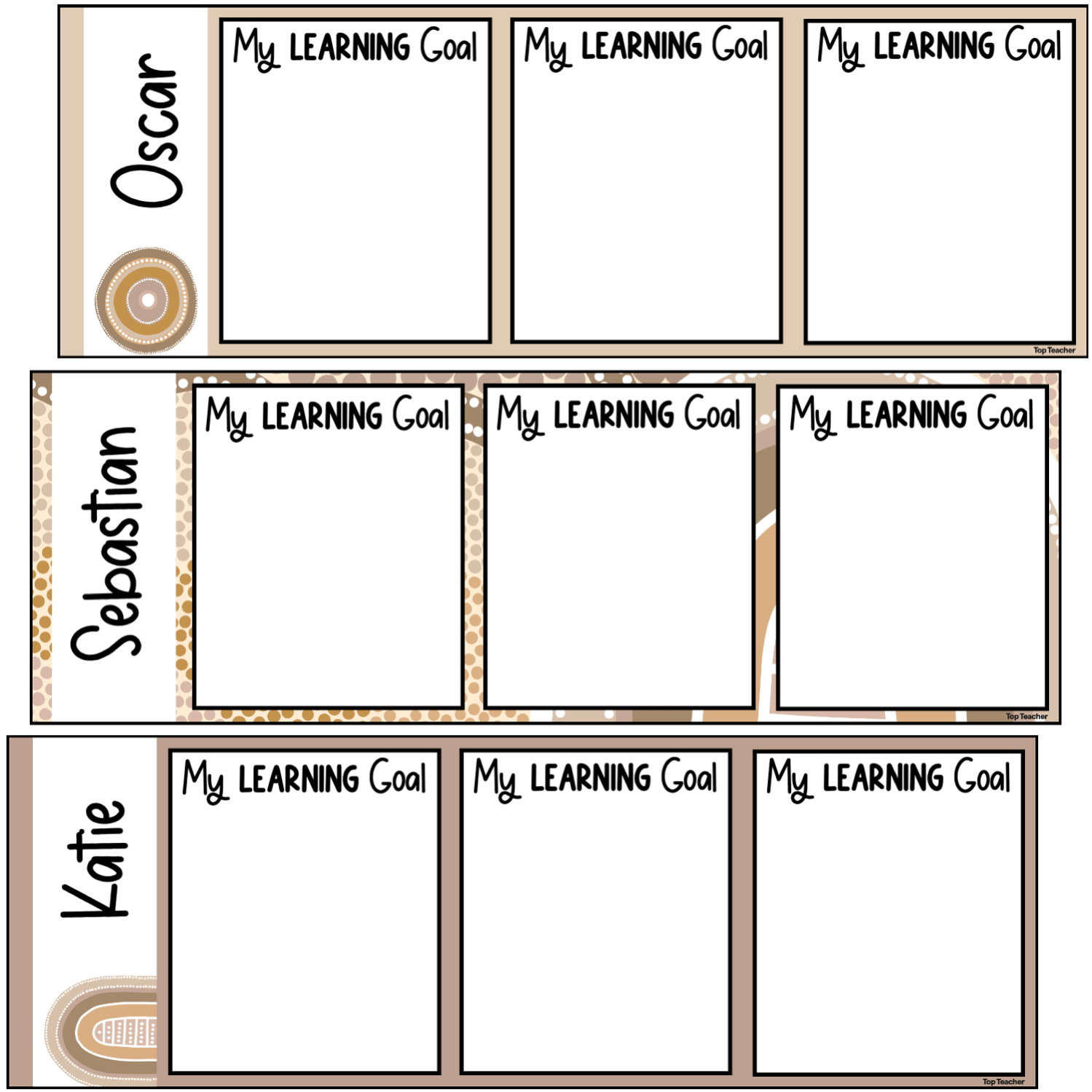 Learning Goal 3 Cards Burn Off - Top Teacher