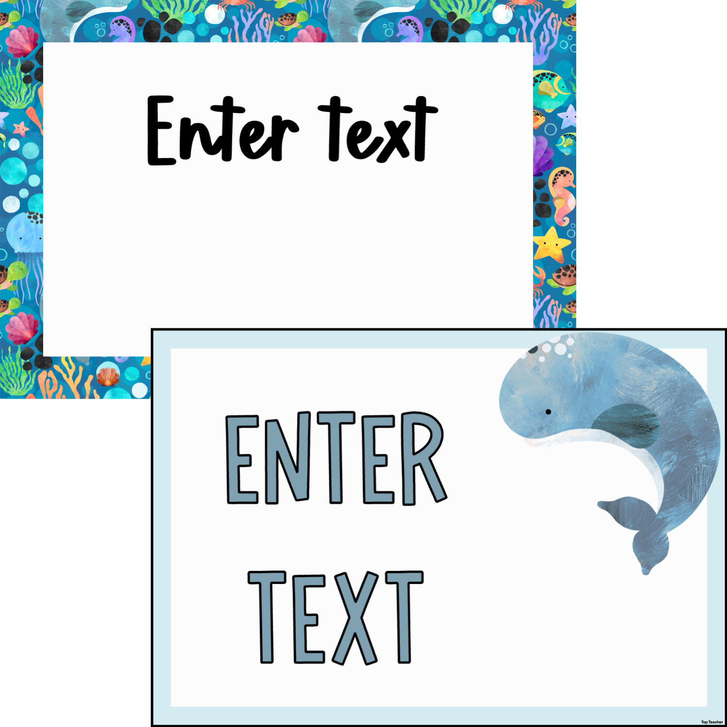 Poster Templates Ocean Wonderland - Top Teacher