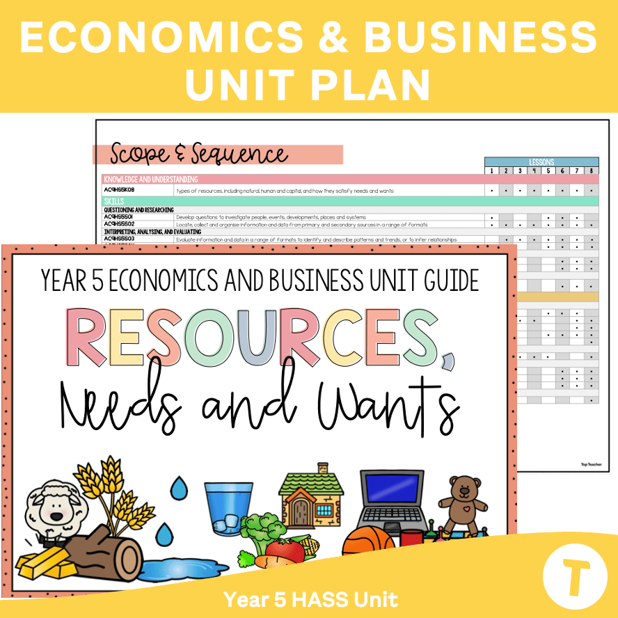 Economics & Business Year 5 UNIT PLAN - Top Teacher