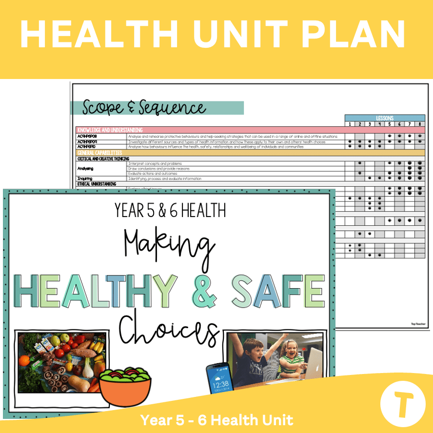 Health Years 5 & 6 Making Healthy & Safe Choices UNIT PLAN - Top Teacher
