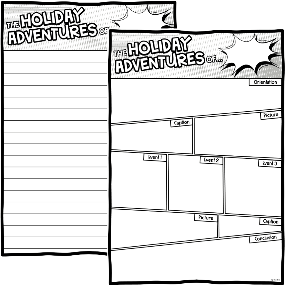 The Holiday Adventures of… Back To School Template - Top Teacher