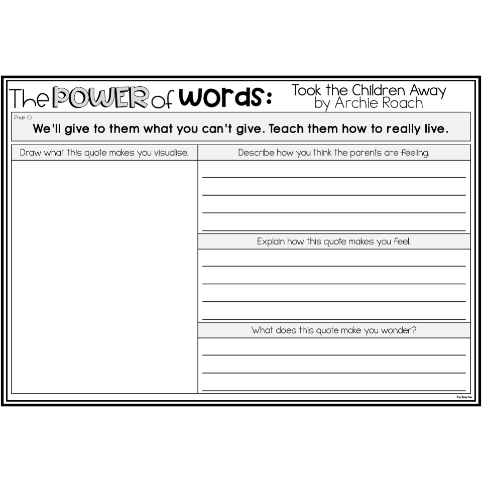The Power of Words - Top Teacher
