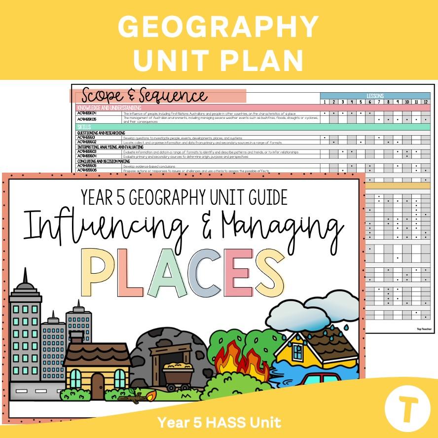 Geography Year 5 UNIT PLAN - Top Teacher