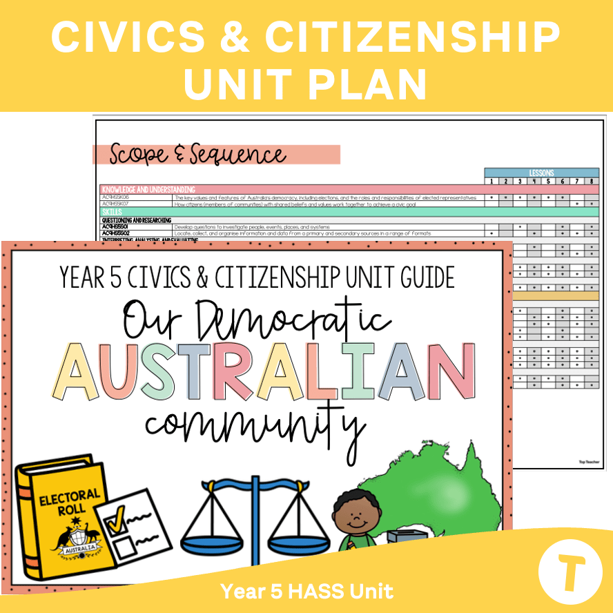 Civics & Citizenship Year 5 UNIT PLAN - Top Teacher