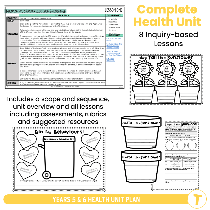 Health Years 5 & 6 Interacting with Others UNIT PLAN - Top Teacher