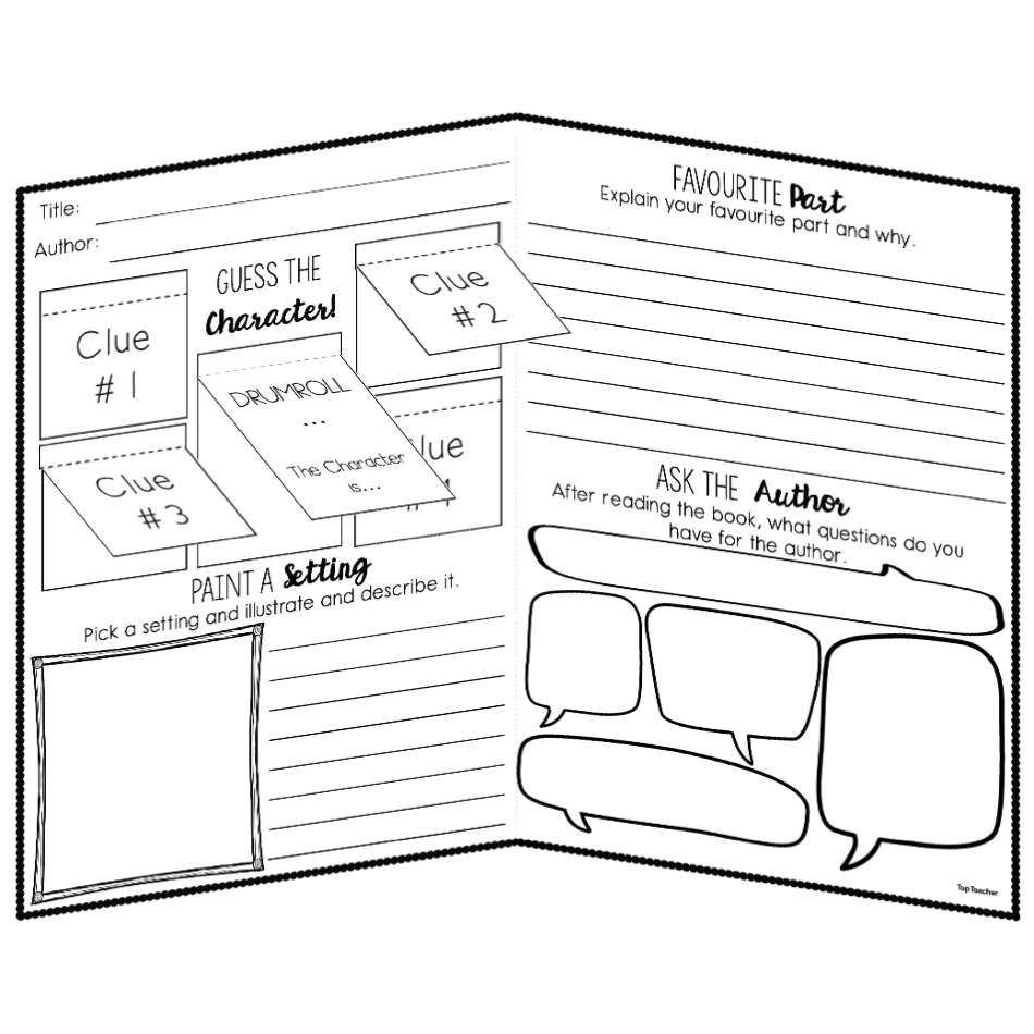 Book Review Flip Book - Top Teacher