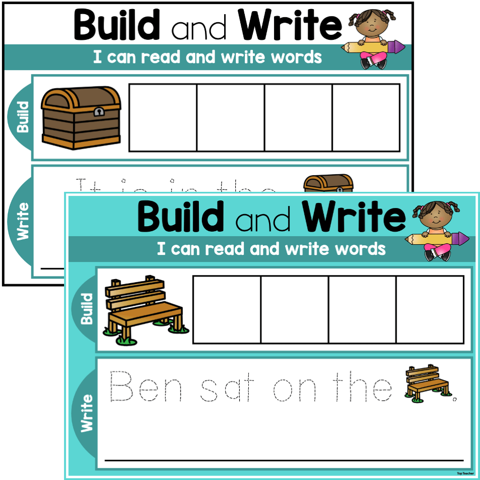 Build & Write: sh, ch, th - Top Teacher