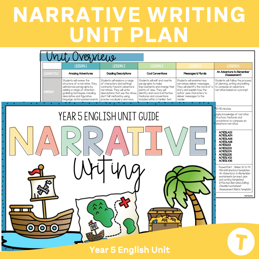Narrative Writing Year 5 UNIT PLAN - Top Teacher