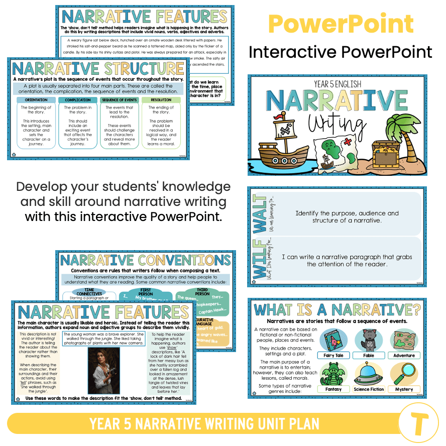 Narrative Writing Year 5 UNIT PLAN - Top Teacher