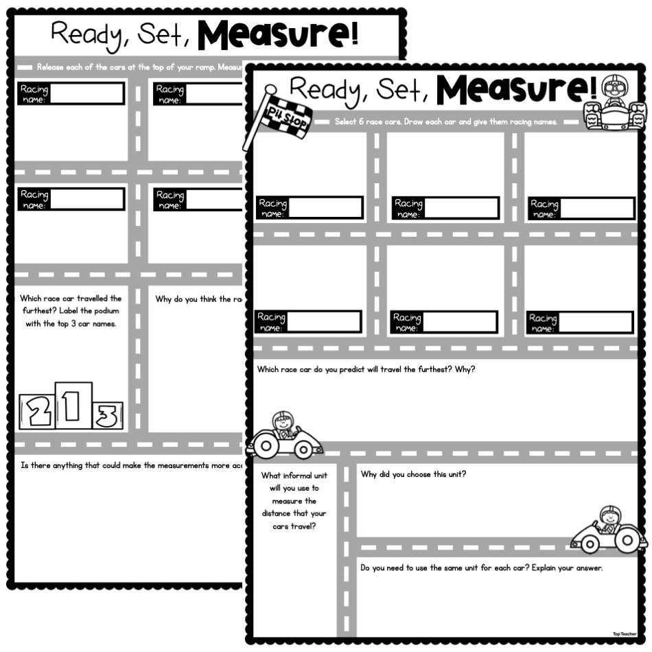 Ready, Set, Measure! Informal Units Length Worksheets - Top Teacher