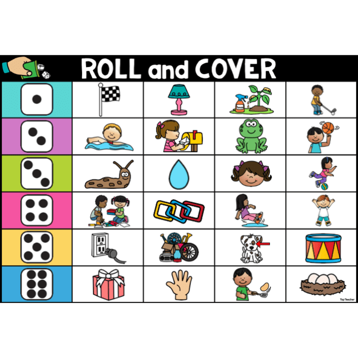 Roll & Cover: CVCC & CCVC - Top Teacher