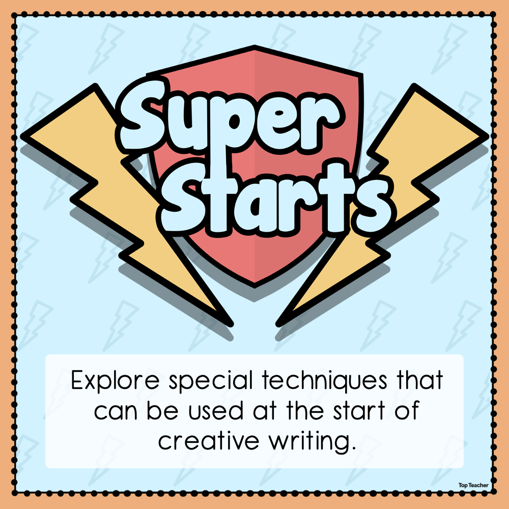Super Starts Narrative Writing POWERPOINT - Top Teacher