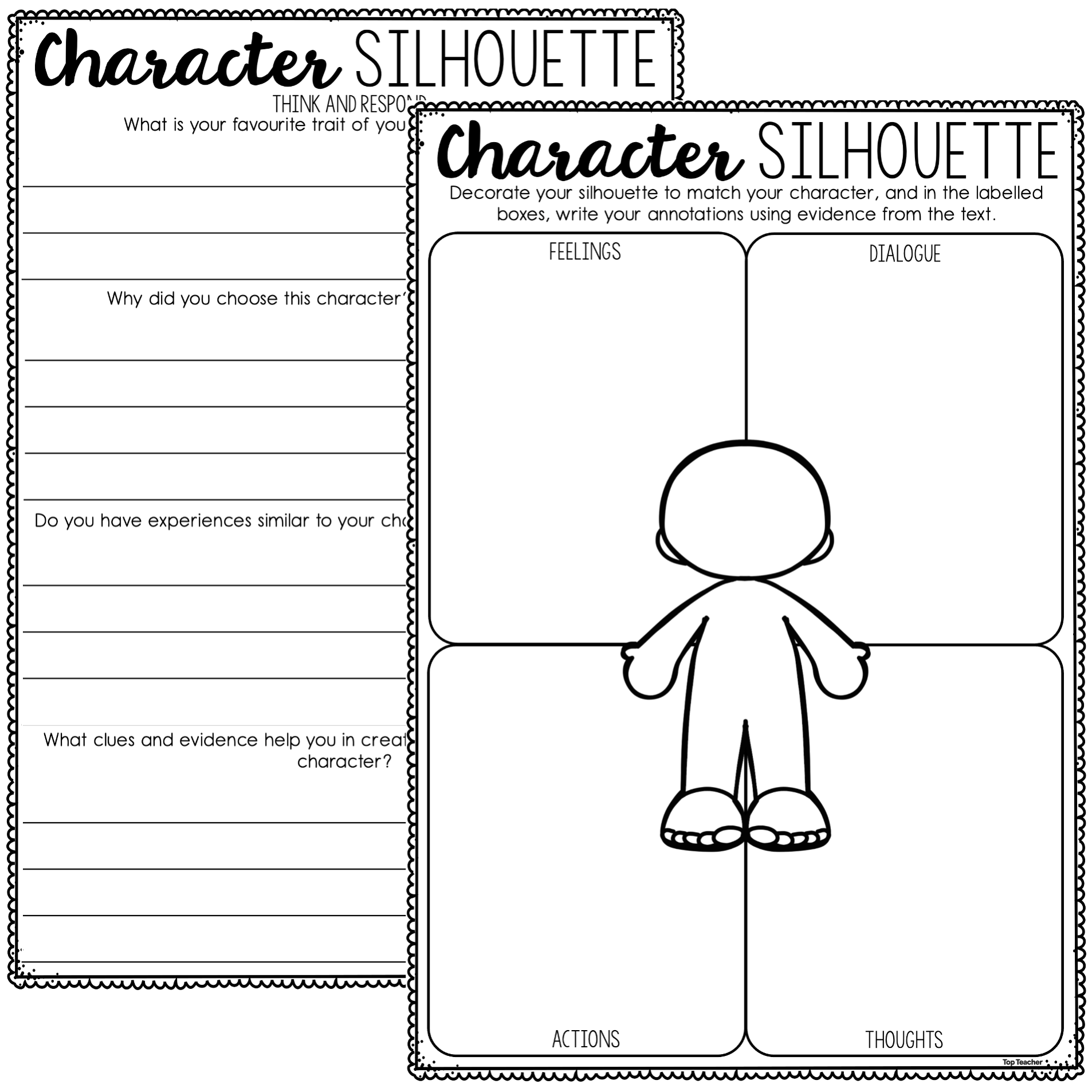 Character Traits Graphic Organizer Worksheet Character Trait
