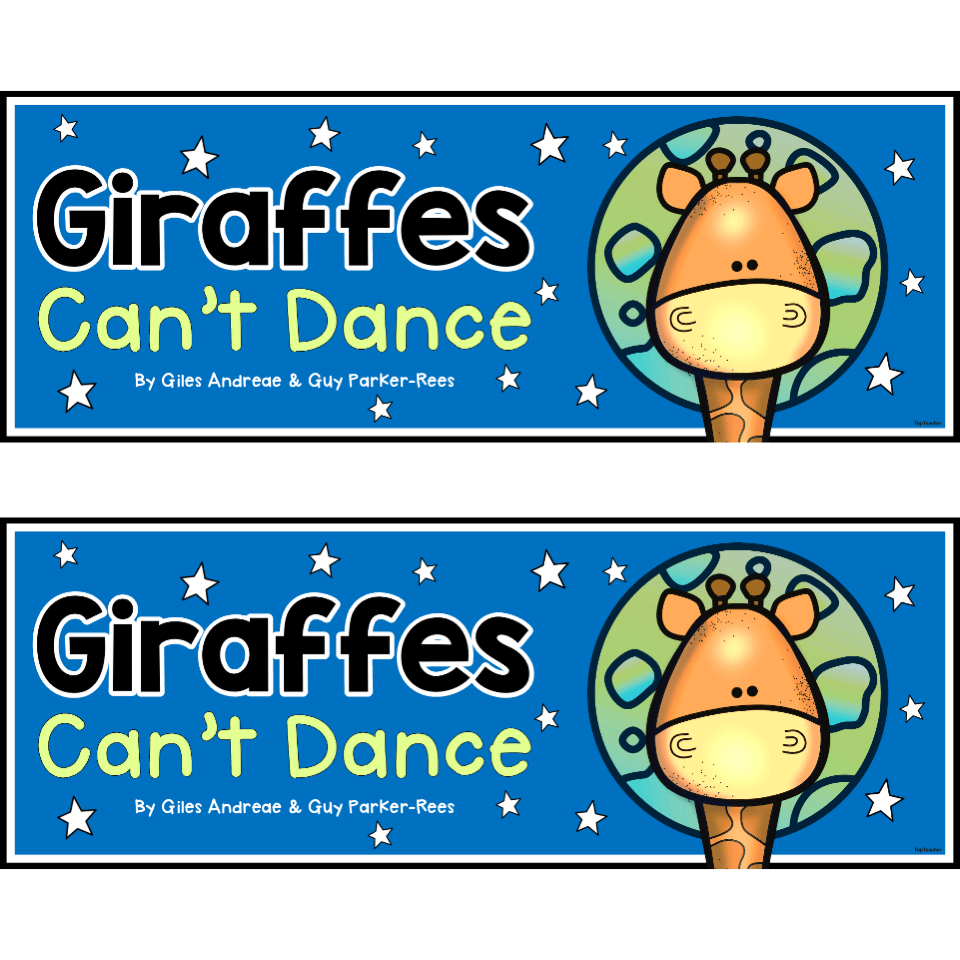 Giraffes Can’t Dance Banner - Top Teacher