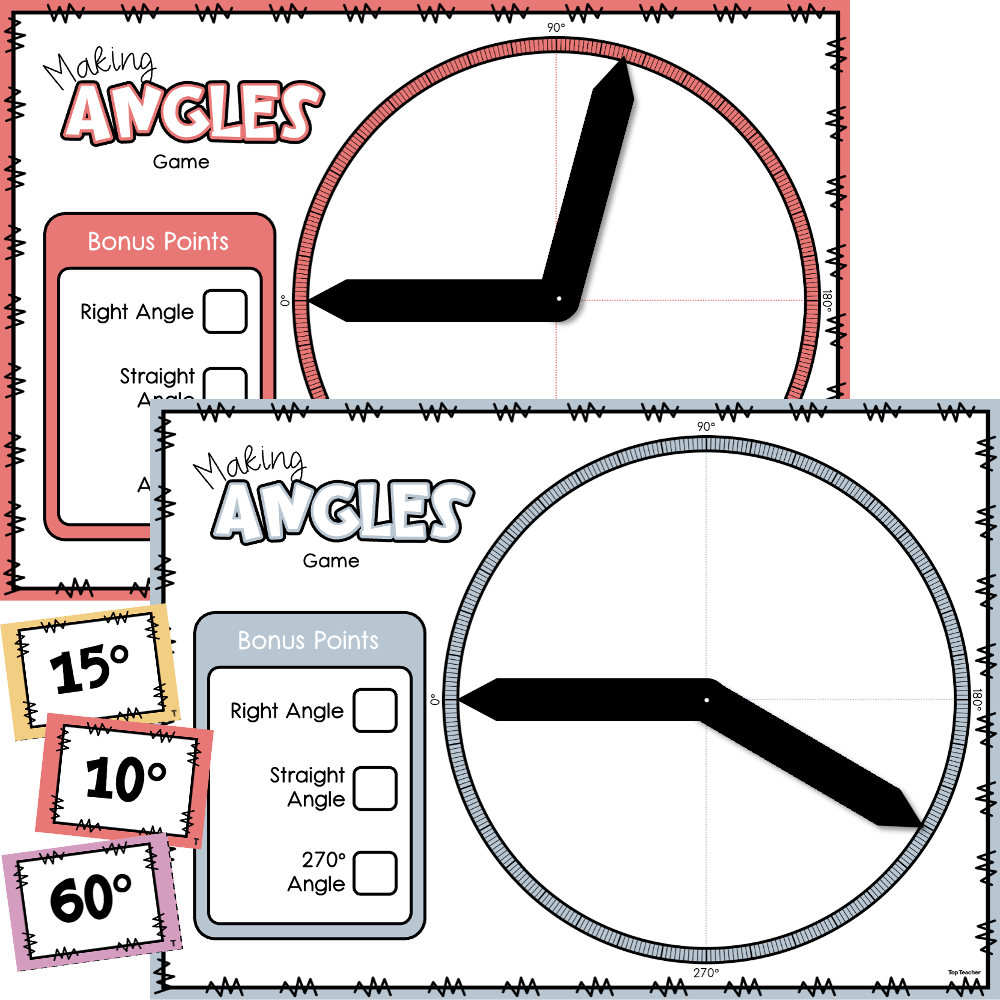 Making Angles Board Game - Top Teacher
