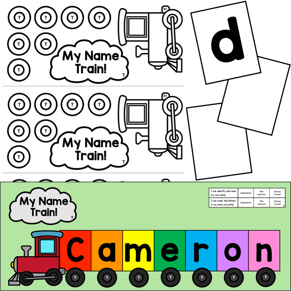 My Name Train Craftivity: Back to School - Top Teacher