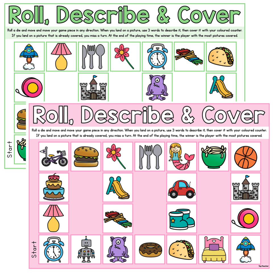 Roll, Describe & Cover - Top Teacher