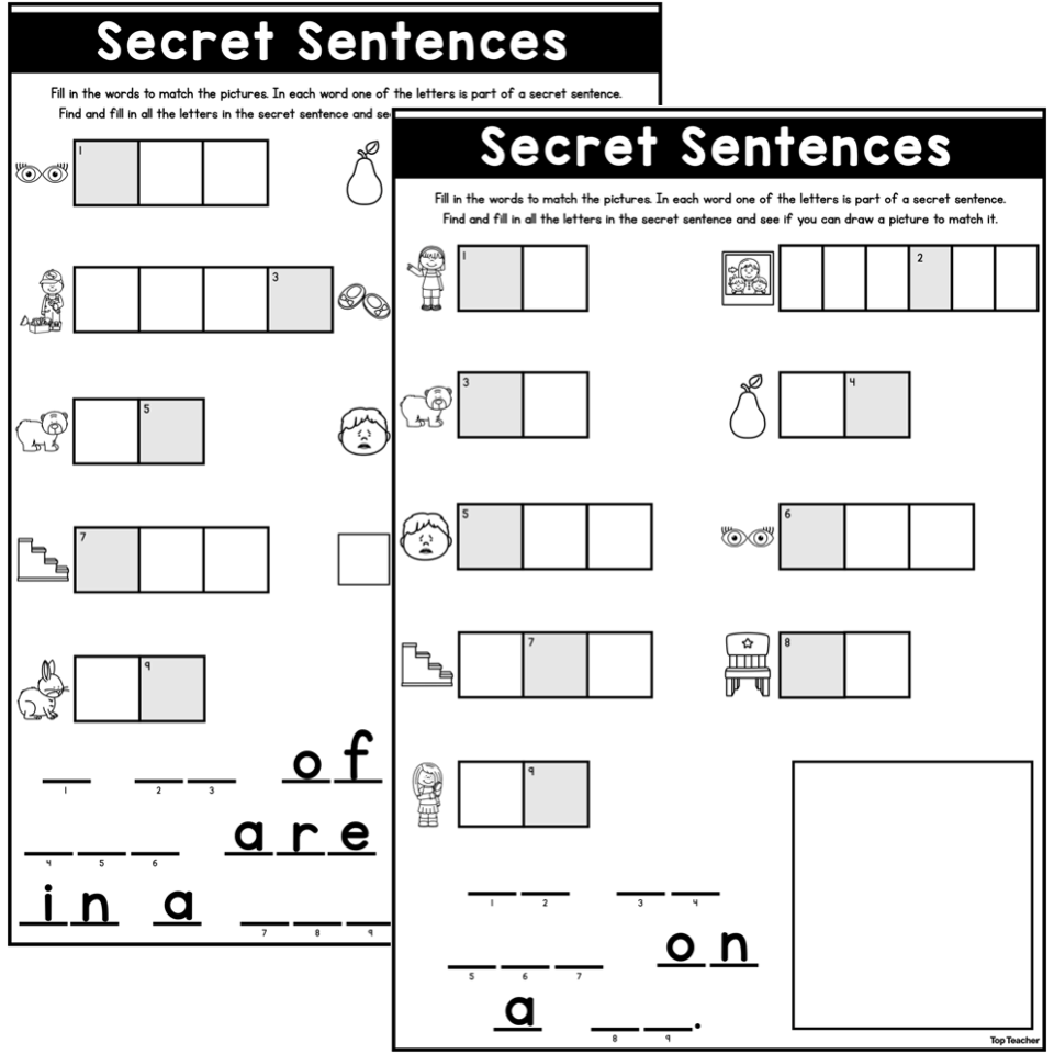 Crack the Secret Sentence: /air/ Words - Top Teacher
