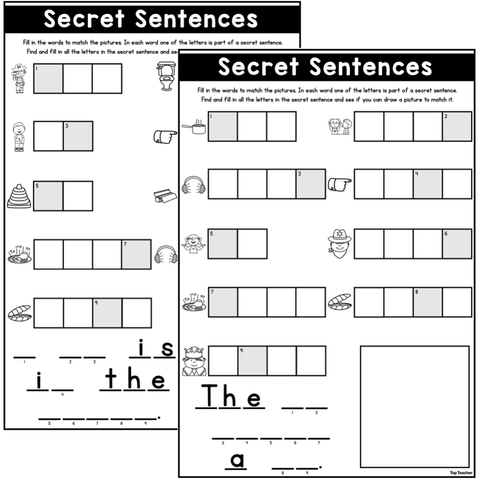 Crack the Secret Sentence: /oy/ Words - Top Teacher