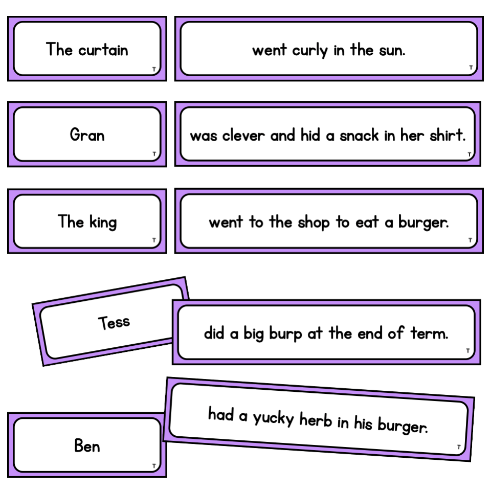Phonics Sentence Builder Sound: /er/ - Top Teacher
