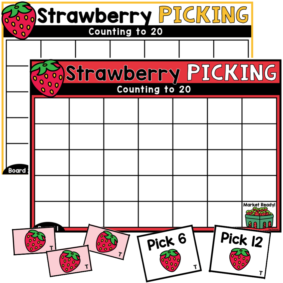 Strawberry Picking: Counting to 20 Game - Top Teacher