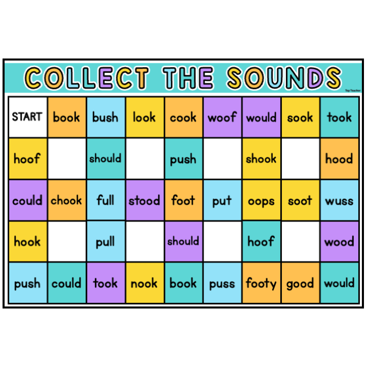 Collect the Sounds Game: /oo/ (book) - Top Teacher